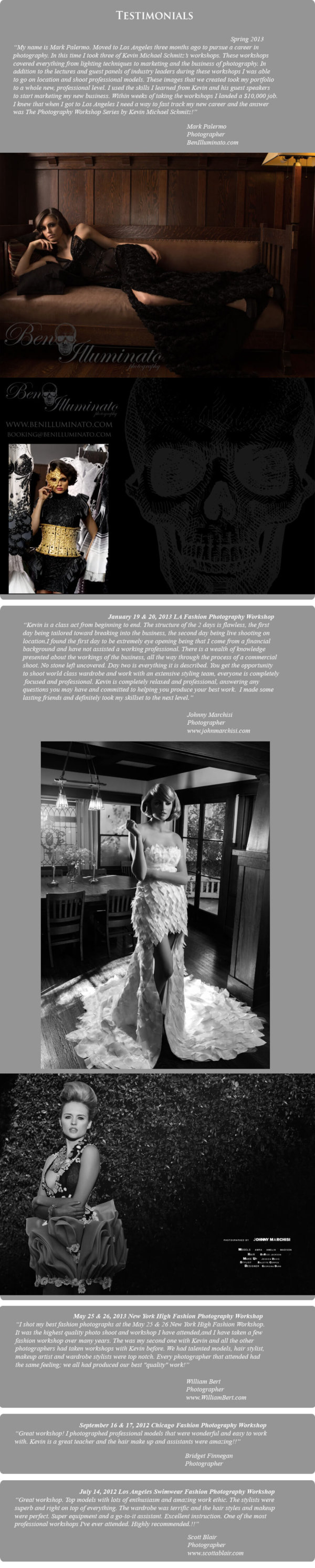 Testimonials - Photography Workshop Series